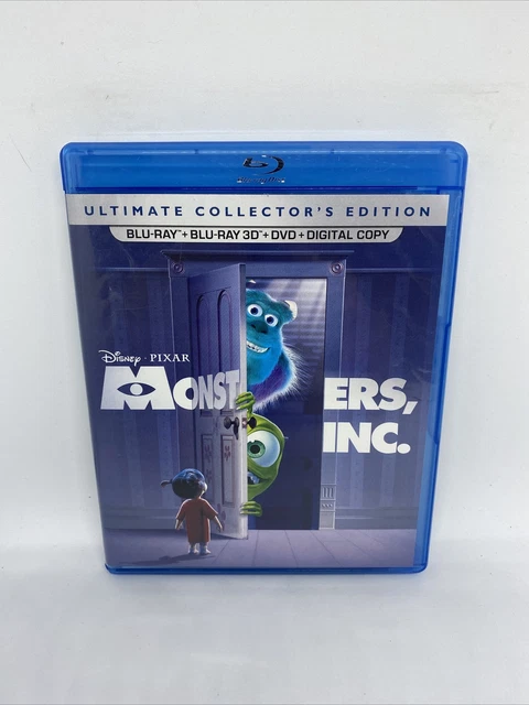 DISNEY*PIXAR'S MONSTERS, INC. (Blu-ray/DVD, 2013, 4-Disc Set; 3D) $34. ...