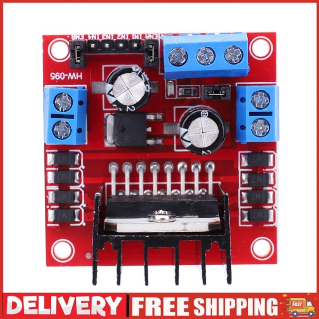 L298N DC MOTOR Driver Module Dual H-Bridge 5V for Smart Car (In Line ...