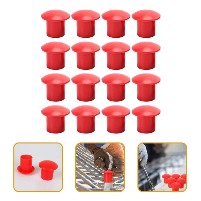 60 PCS STEEL Cap Construction Rebar Caps Protective Guard Mushroom £32. ...