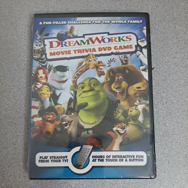 NEW DREAMWORKS MOVIE Trivia DVD Game 2006 Sealed Shrek Shark Tale Over ...