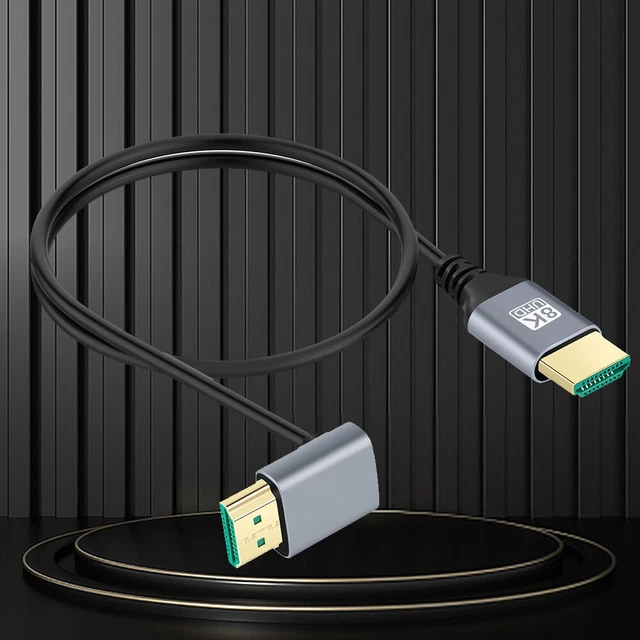 EY# 90 DEGREE Cable Cord HDR EARC HDMI-Compatible 2.1 Digital Video ...