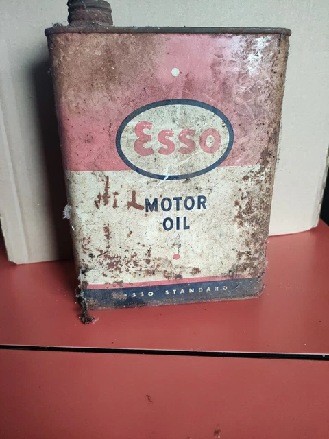 ANCIEN BIDON D huile Esso 1 Seule Face Exposable EUR 1,00 - PicClick FR