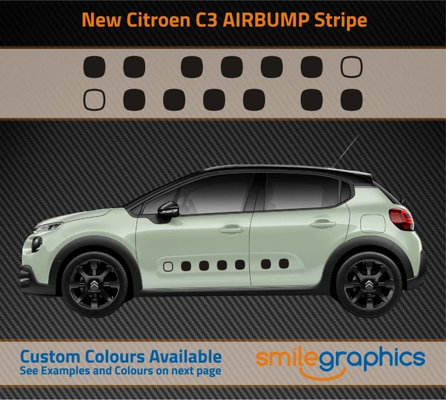CITROEN C3 AIRBUMP Side Stripe Stickers decals - Other colours ...
