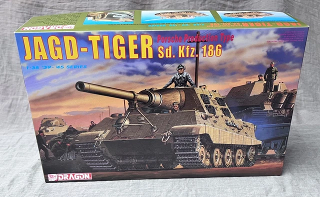 1:35 JAGD-TIGER SD.KFZ. 186 Porsche Production Type Dragon Model Kit ...