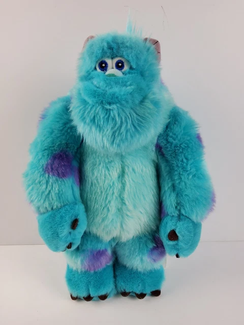 DISNEY PIXAR STORE Monsters Inc Sulley 12” Plush Blue Stuffed Animal ...