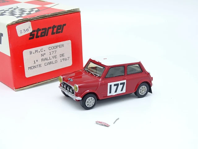 STARTER KIT MONTATO 1/43 - BMC Mini Cooper Winner Rally Monte Carlo ...