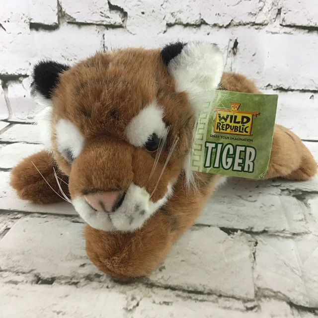 WILD REPUBLIC TIGER Plush Floppy Laying Cub Stuffed Animal Soft Toy W/Tag £5.68 - PicClick UK