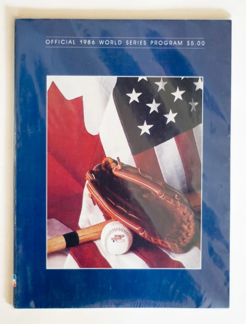 OFFICIAL MLB BASEBALL World Series Program / NY Mets vs Red Sox 1986 £ ...