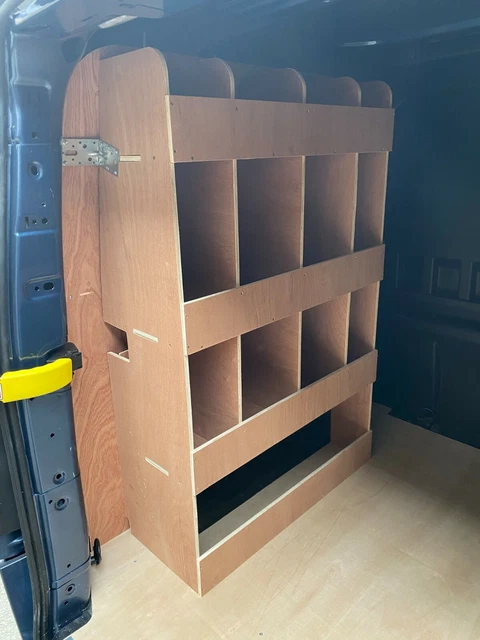 FORD TRANSIT CUSTOM Crew Cab Van Shelving Racking SWB Plywood System ...