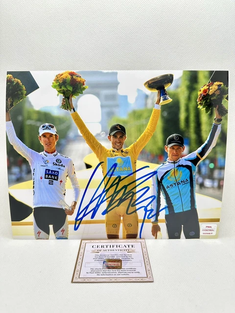 ALBERTO CONTADOR TOUR Cycling Armstrong Genuine Hand Signed Certificate ...