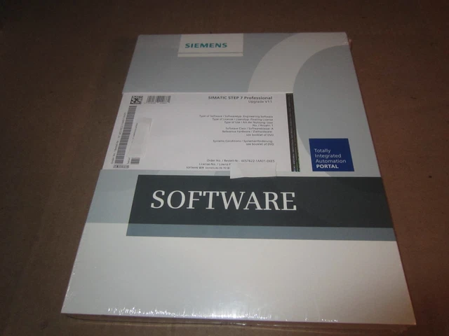 NEW SIEMENS SIMATIC Step 7 Professional Upgrade V11 License 6ES7822 ...