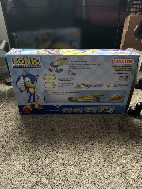 ERECTOR SONIC & Knuckles Construction Set Chemical Plant Race Track New Complete $150.00 ...