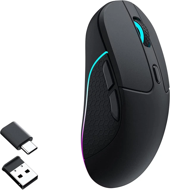 KEYCHRON M3 WIRELESS Mouse, PAW3395 Sensor with Programmable Macro ...