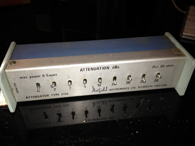 HATFIELD INSTRUMENTS ATTENUATOR Type 2105 Switched Variable Attenuation - 50ohms £49.99 ...