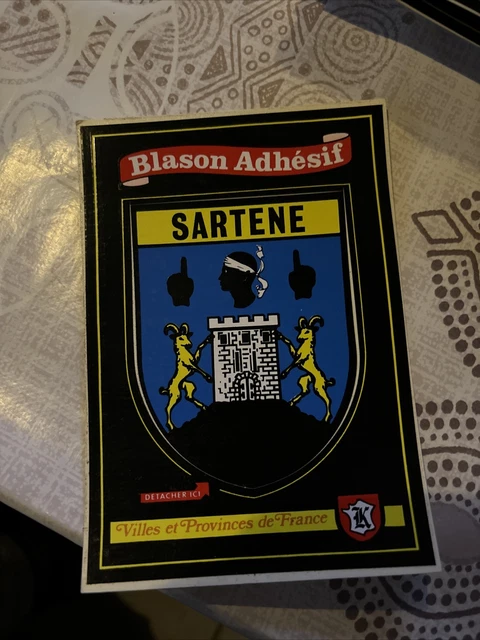 BLASON ADHÉSIF VILLES Et Provinces De France Corses Sartene EUR 2,20 - PicClick FR