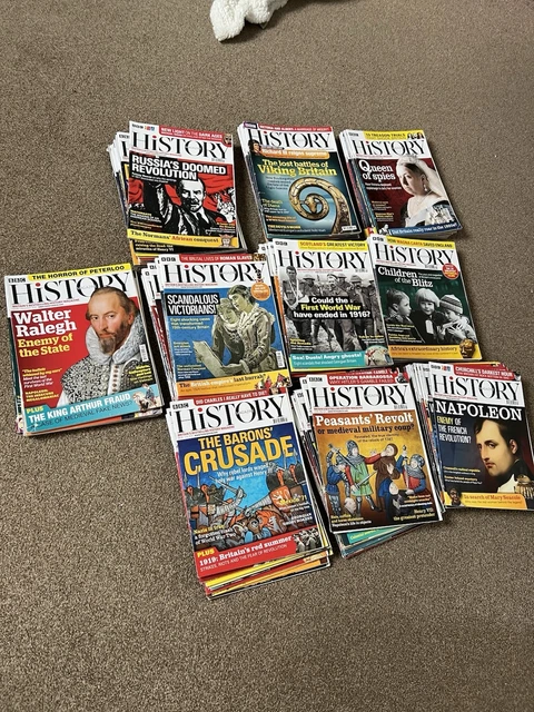 BBC HISTORY MAGAZINE bundle - 100 Issues - vgc, collected over past 8 ...