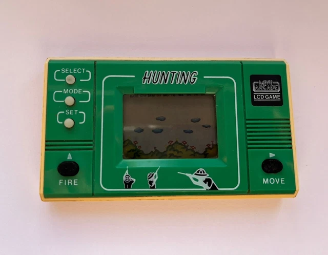 MINI ARCADE VINTAGE Hunting LCD Handheld 1980's Game Tested & Working ...