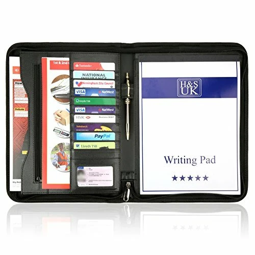 HGV DRIVERS TACHO Organiser A4 Portfolio Zipped Card Holder Writing Pad ...