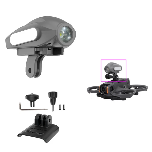 FOR DJI AVATA2/INSTA360 GO3 Sports Camera Mounting Kit w/ Sunnylife Searchlight $24.18 - PicClick AU