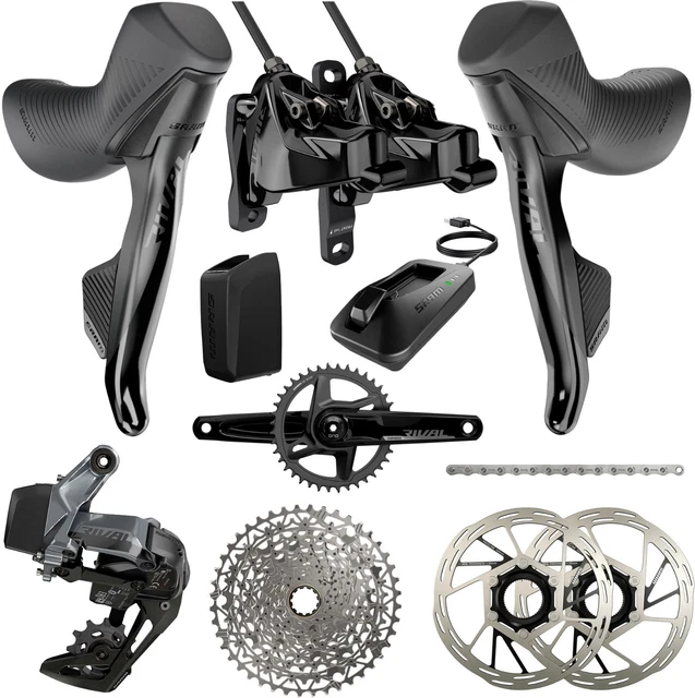 SRAM RIVAL XPLR AXS Etap 12 Speed Groupset 170mm cranks Apex 11-44 ...