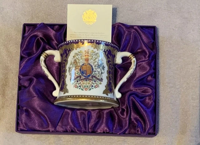 QUEEN ELIZABETH II Platinum Jubilee Cup Limited Edition Loving Royal ...