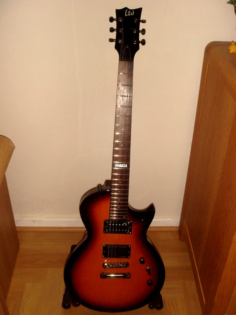 ESP LTD TOBACCO Brown Les Paul Electric Guitar ESP EMG HZ Pick Ups £150 ...