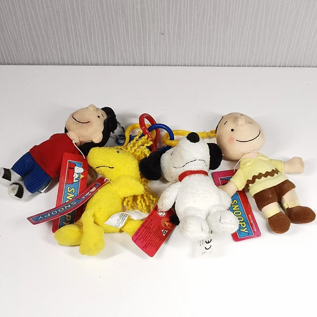 SNOOPY CHARLIE BROWN & Lucy van Pelt Peanuts Plush Clip On Keychain ...