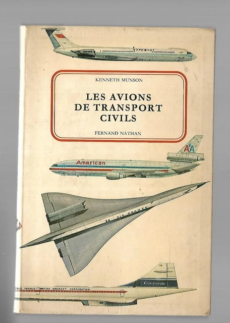 LES AVIONS DE transport civils Kenneth Munson Ed Nathan 1972 EUR 32,00 ...