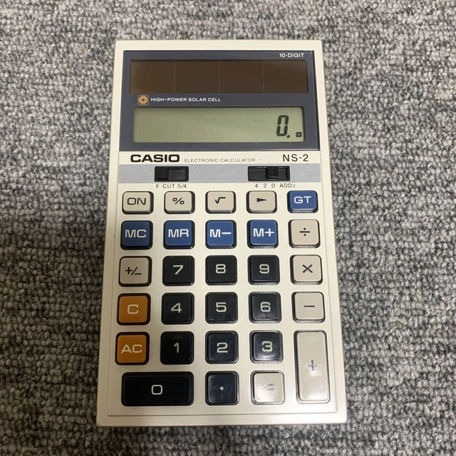 CALCULATRICE CASIO NS-2 10 chiffres solaire Showa Retro Casio EUR 62,32 - PicClick FR