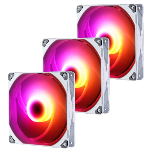 PHANTEKS M25 140MM D-RGB PWM Chassis Fan Triple Pack - White £49.09 ...