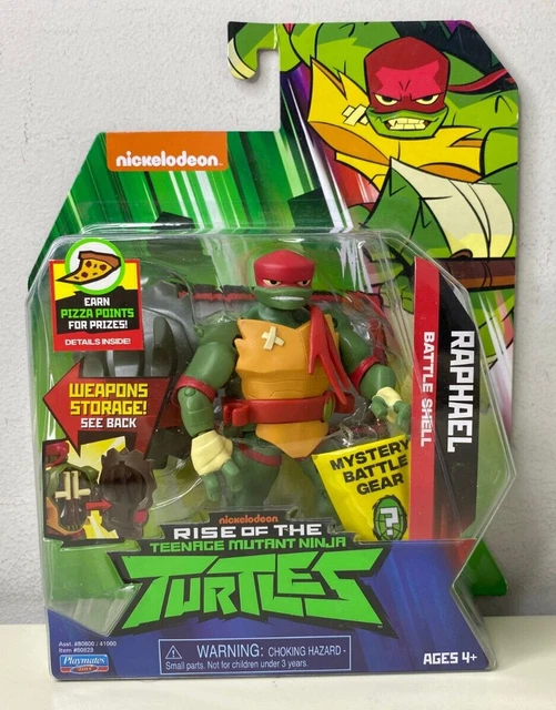 RISE OF THE TMNT Nickelodeon RAPHAEL BATTLE SHELL New Action Figure ...