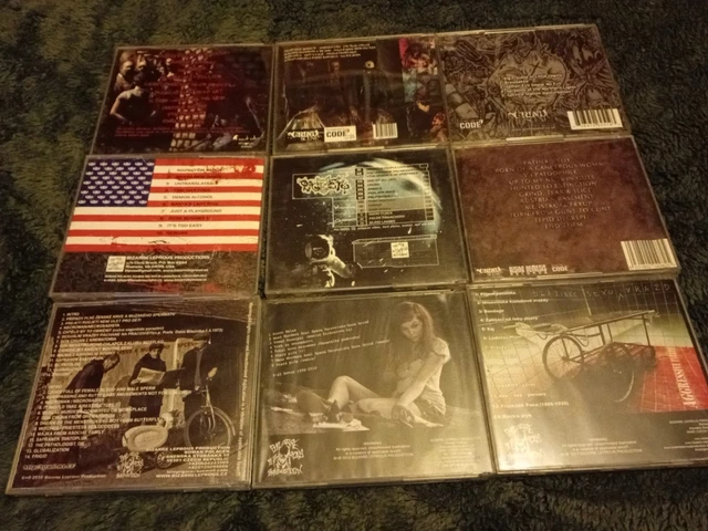 GRINDCORE CDS JOBLOT BTK pigsty Aggressive Tyrants Foetal Juice ...