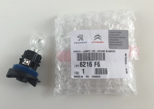 ORIGINAL PEUGEOT CITROEN 12V Hp24W P24W Lampe Lampe 6216F6 6216.F6 Feux Diurnes EUR 59,00 ...