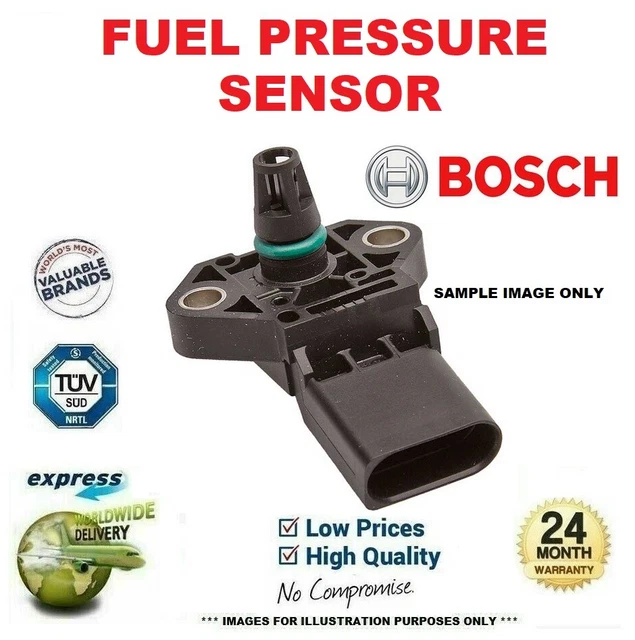 BOSCH FUEL PRESSURE SENSOR for MERCEDES BENZ SPRINTER 3-t Bus 313 CDI ...