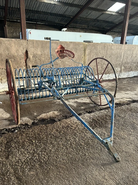 VINTAGE BAMFORD 1934 horse drawn rake £1,000.00 - PicClick UK