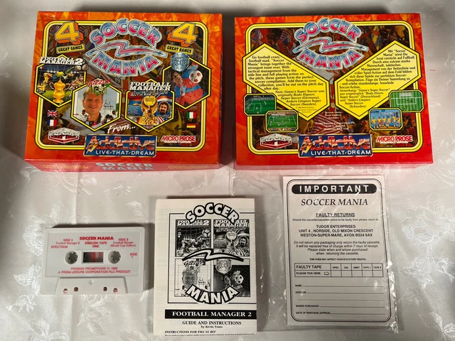 FOOTBALL MANAGER 1 & 2 Spectrum 48/128k Game Cassette Retro £7.99 ...