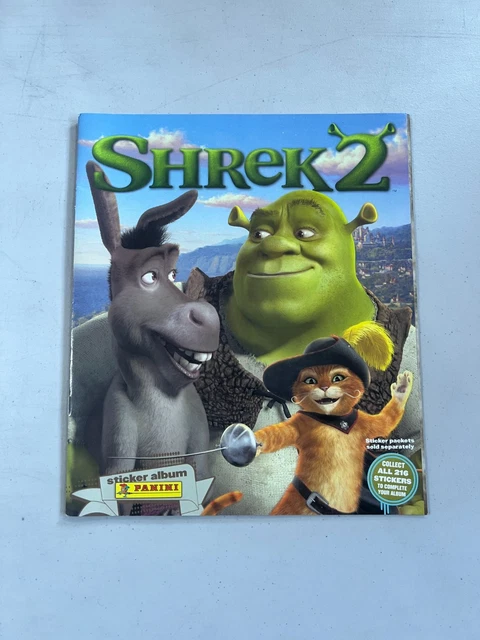 SHREK 2 PANINI Sticker Album Partially Filled DreamWorks Movie Book £9. ...