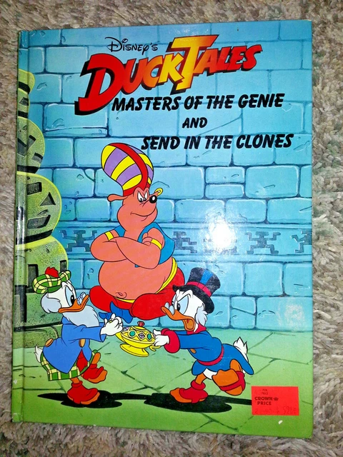 DISNEY DUCK TALES BOOK 1989 Masters of the Genie & Send in the Clone ...