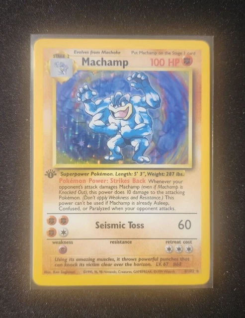 POKÉMON JCG MACHAMP Base Set 8/102 Holo 1ère Edition Holo Rare EUR 2,76 - PicClick FR