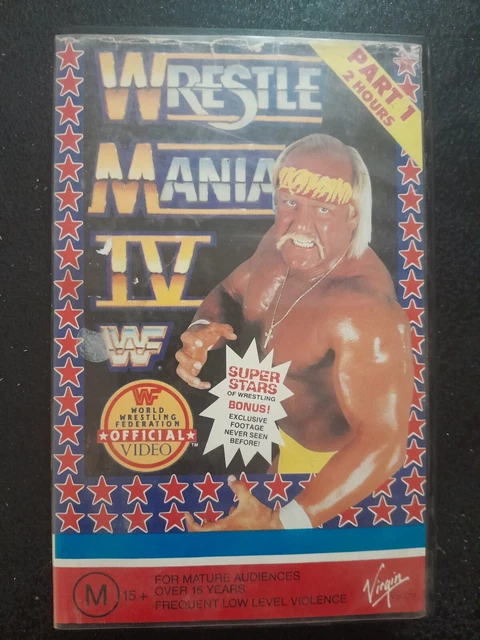 WWE WWF WRESTLEMANIA Iv Part 1 Wrestling Vhs Video EUR 15,19 - PicClick FR