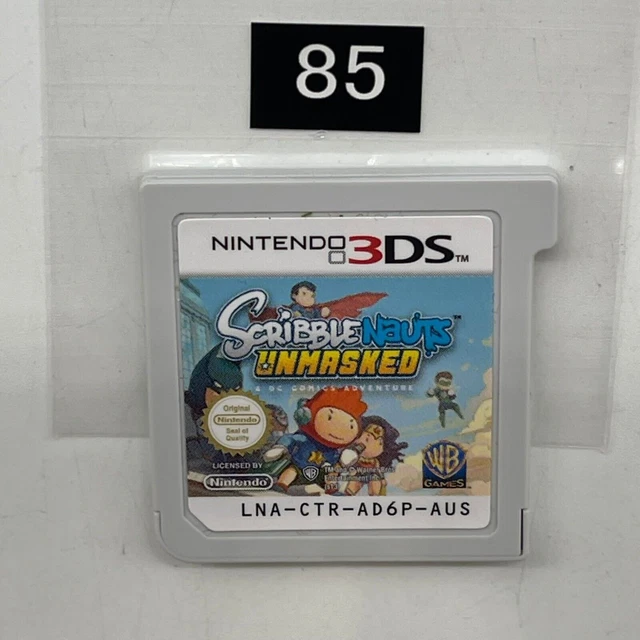 SCRIBBLENAUTS UNMASKED NINTENDO 3DS Game Cartridge PAL EUR 11,03 ...