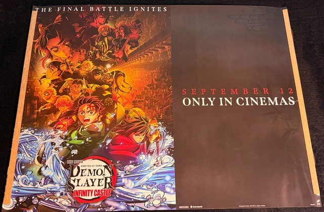 &DEMON SLAYER KIMETSU NO YAIBA: INFINITY CASTLE" UK Cinema Quad Poster ...