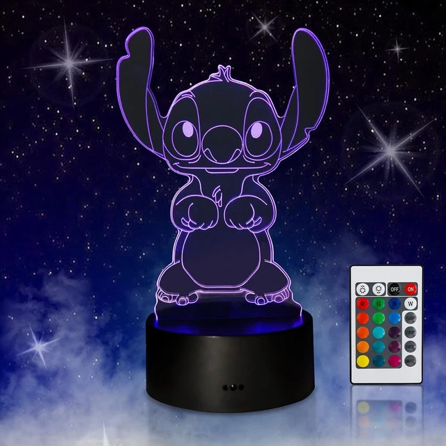 WUYOR STITCH NIGHT Light 3D Illusion Lamp 16 Color Stitch Light Table ...