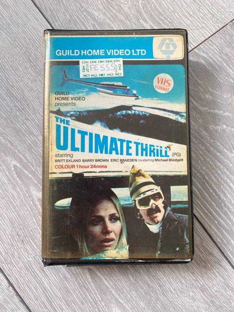 THE ULTIMATE THRILL Pre Cert VHS video RARE GUILD big box Ex Rental £9. ...