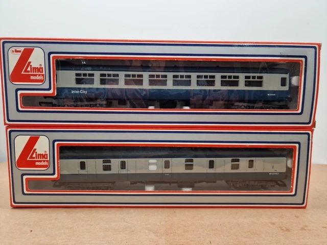 LIMA, OO MODEL RAILWAYS - BR BLUE GREY LIVERY, Mk1 COACHES HORNBY ...