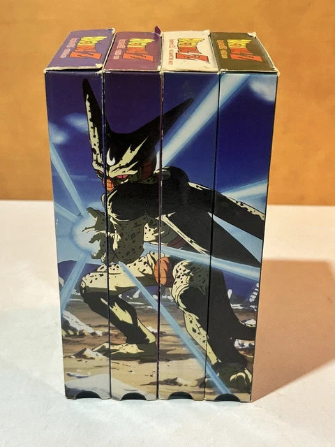 VHS DRAGON BALL Z Imperfect Cell Saga 4 Tape Rare Uncut Set Sealed Free ...