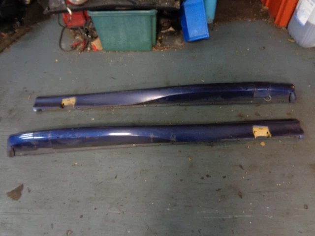 FORD ESCORT MK6 Estate Gti Side Skirt Sill Cover & Spoiler Set Blue ...