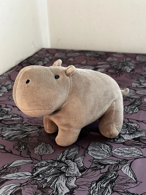 JELLYCAT SMALL MELLOW Mallow Hippo Grey Velvet Soft Toy Retired VHTF ...