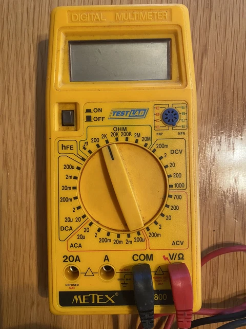 MULTIMETER METEX Digital Multimeter Model M-3800 £34.99 - PicClick UK