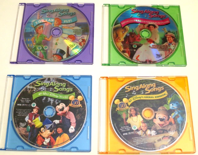 DISNEY SING ALONG Songs 3 Disc Animation DVD Set-Getestet, funktioniert ...